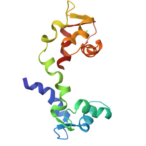 RCSB PDB - 1DEG: THE LINKER OF DES-GLU84 CALMODULIN IS BENT AS SEEN IN ...