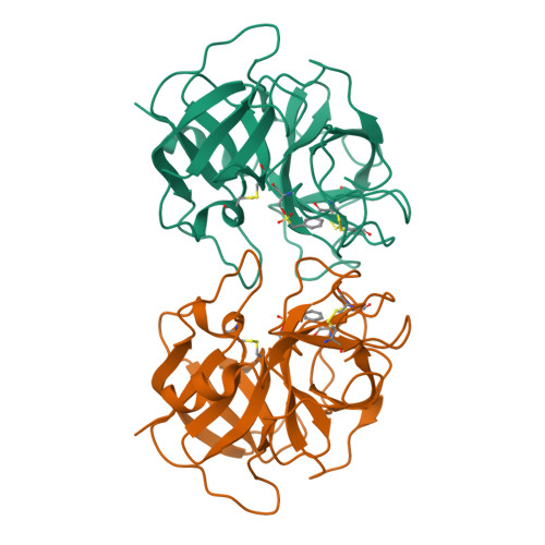 RCSB PDB - 1EQ9: CRYSTAL STRUCTURE OF FIRE ANT CHYMOTRYPSIN COMPLEXED ...