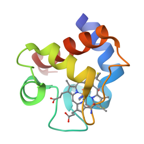 RCSB PDB - 1F1F: CRYSTAL STRUCTURE OF CYTOCHROME C6 FROM ARTHROSPIRA MAXIMA