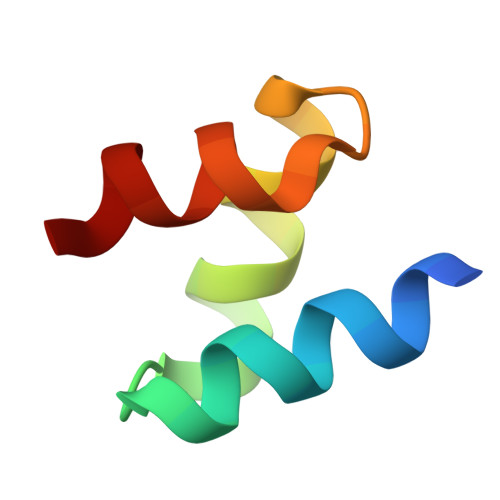 RCSB PDB - 1Z96: Crystal structure of the Mud1 UBA domain