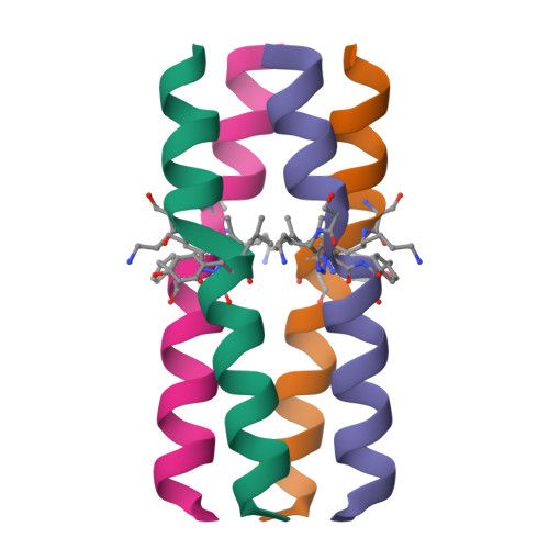 RCSB PDB - 2AG3: Heterocyclic Peptide Backbone Modification in Gcn4-pLI ...