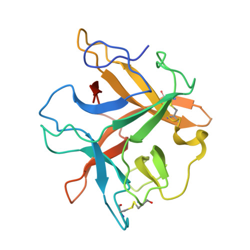 RCSB PDB - 2BEB: X-ray structure of Asn to Thr mutant of Winged Bean ...