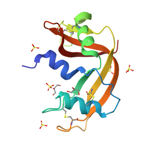RCSB PDB - 2E0O: Mutant Human Ribonuclease 1 (V52L, D53L, N56L, F59L)