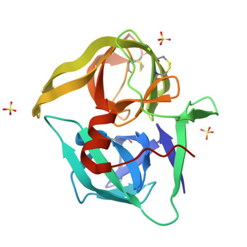 RCSB PDB - 2EA3: Crystal Structure Of Cellulomonas Bogoriensis Chymotrypsin