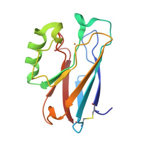RCSB PDB - 2GI0: Crystal structure of Cu(I) Phe114Pro Azurin mutant