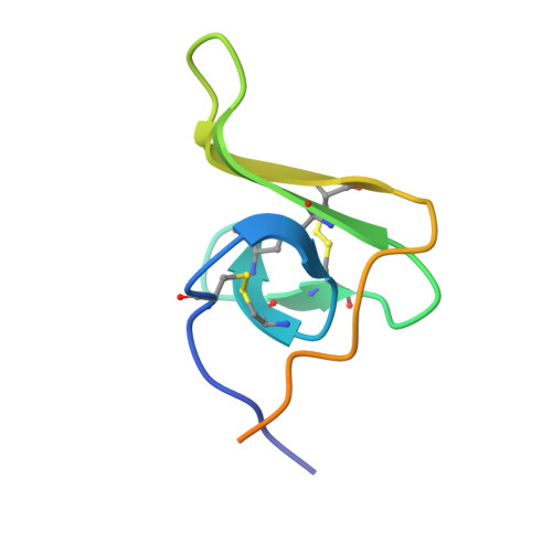 RCSB PDB - 2HIR: SOLUTION STRUCTURE OF RECOMBINANT HIRUDIN AND THE LYS ...