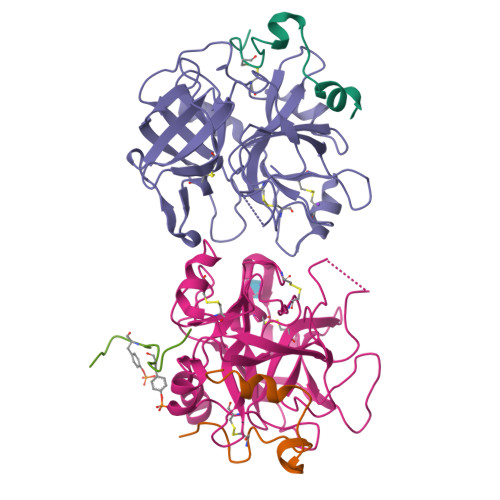 RCSB PDB - 2HWL: Crystal structure of thrombin in complex with ...