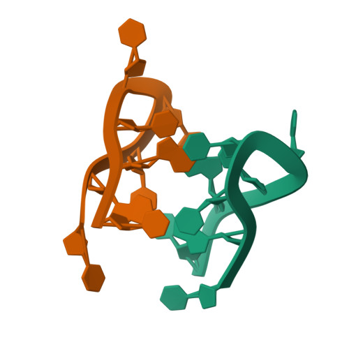 RCSB PDB - 2K90: Dimeric solution structure of the DNA loop d(TGCTTCGT)