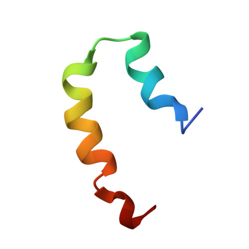 RCSB PDB - 2KNS: Helical Hairpin Structure of Pardaxin in ...