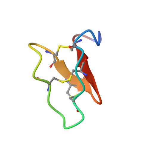 RCSB PDB - 2LAM: Three-dimensional structure of the cyclotide Cter M