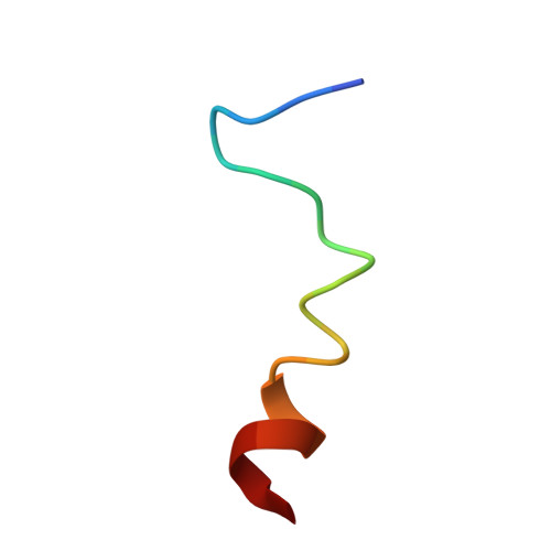 RCSB PDB - 2MSU: NMR structure of Kindlin-2 F2 339-358