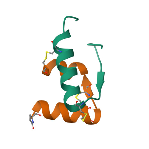 RCSB PDB - 2MV1: Solution NMR structure of Human Relaxin-2