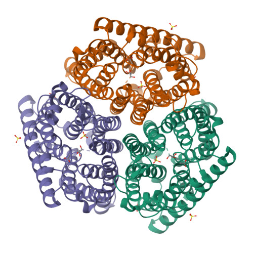 RCSB PDB - 2NPG: An unusual twin-His arrangement in the pore of ammonia ...