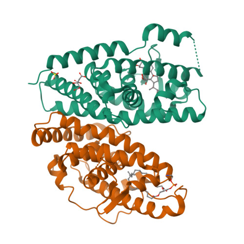 RCSB PDB - 2R40: Crystal structure of 20E bound EcR/USP