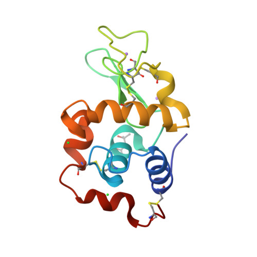 RCSB PDB - 2X0A: MPD-Lysozyme structure at 55.5 keV using a TRIXXEL CsI ...