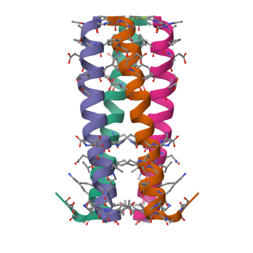 RCSB PDB - 3C3H: alpha/beta-Peptide helix bundles: A GCN4-pLI analogue ...