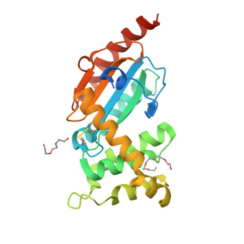 RCSB PDB - 3F4T: Crystal structure of Wolbachia pipientis alpha-DsbA1 ...
