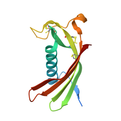 RCSB PDB - 3GAX: Crystal structure of monomeric human cystatin C ...
