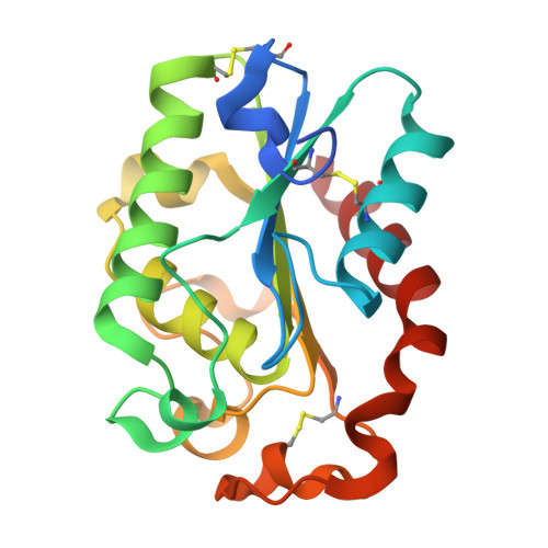 RCSB PDB - 3GBS: Crystal structure of Aspergillus oryzae cutinase