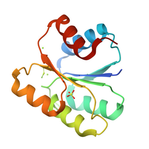 RCSB PDB - 3H1E: Crystal structure of Mg(2+) and BeH(3)(-)-bound CheY ...