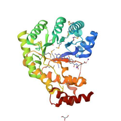 RCSB PDB - 3K13: Structure of the pterin-binding domain MeTr of 5 ...