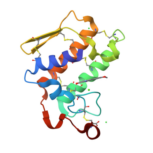 RCSB PDB - 3L30: Crystal structure of porcine pancreatic phospholipase ...