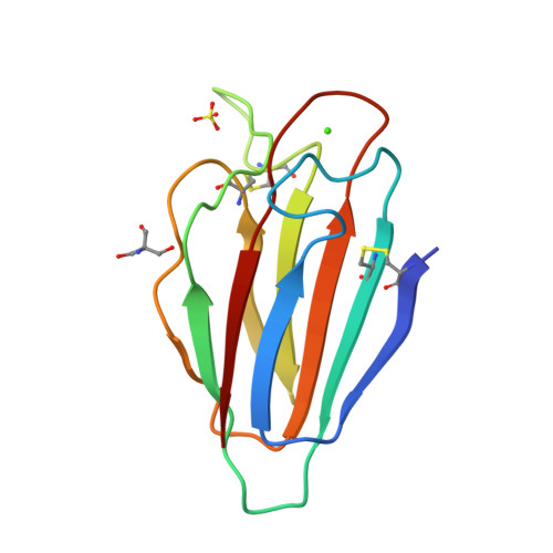 RCSB PDB - 3POI: Crystal structure of MASP-1 CUB2 domain bound to ...