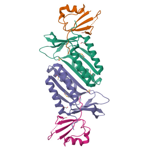 RCSB PDB - 3RPF: Protein-protein complex of subunit 1 and 2 of ...