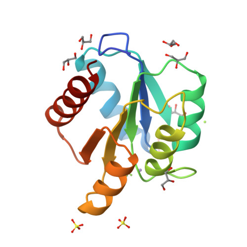 RCSB PDB - 3RVP: Structure of the CheY-BeF3 Complex with substitutions ...