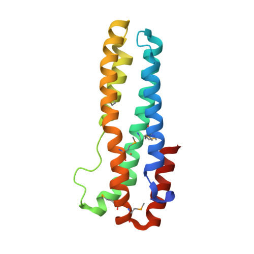 RCSB PDB - 3U9J: Crystal structure of oxidized human FBXL5 hemerythrin ...