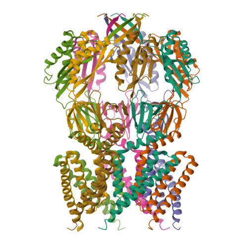 RCSB PDB - 4AGE: MTSSL spin labeled D67C mutant of MscS in the open form