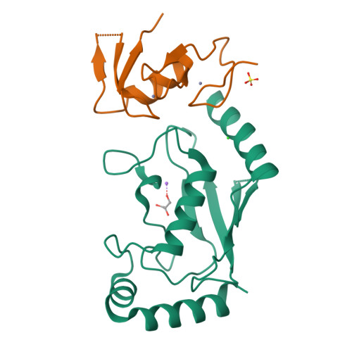 RCSB PDB - 4CCG: Structure of an E2-E3 complex