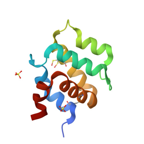 RCSB PDB - 4DWN: Crystal Structure of Human BinCARD CARD
