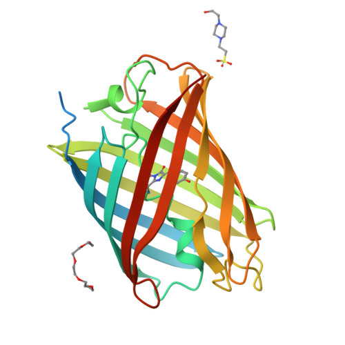 RCSB PDB - 4EMQ: Crystal structure of a single mutant of Dronpa, the ...