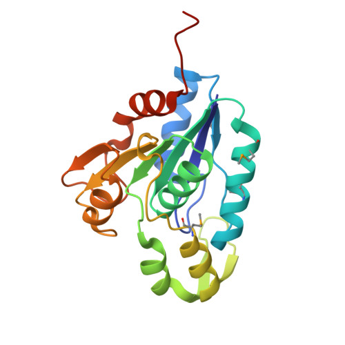 RCSB PDB - 4FLE: Crystal structure of the esterase YqiA (YE3661) from ...
