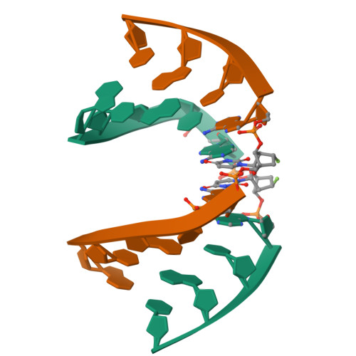 RCSB PDB - 4HQH: Decamer Fluoro Carbocyclic LNA (R-F-cLNA) crystal ...