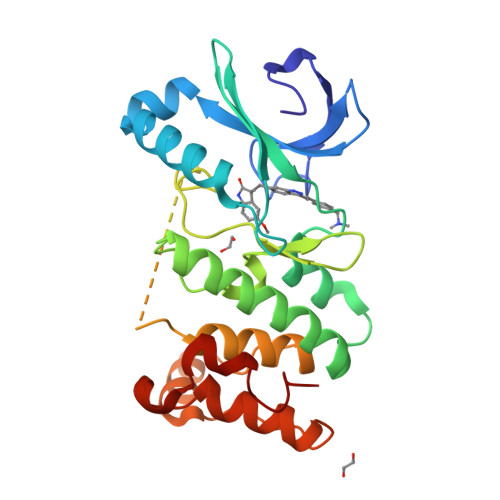 RCSB PDB - 4JXF: Crystal Structure of PLK4 Kinase with an inhibitor ...