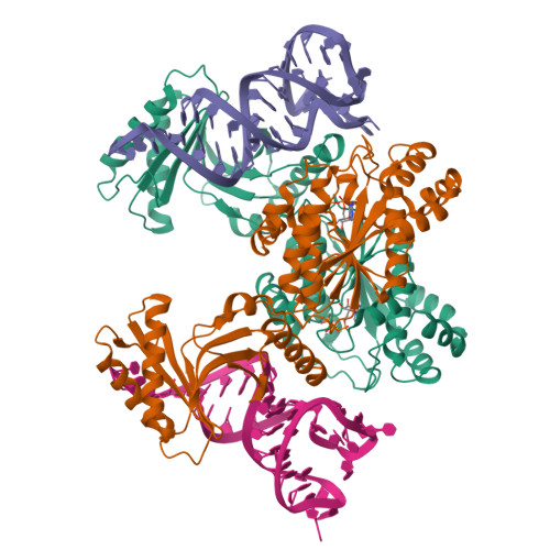 RCSB PDB - 4KR7: Crystal structure of a 4-thiouridine synthetase - RNA ...