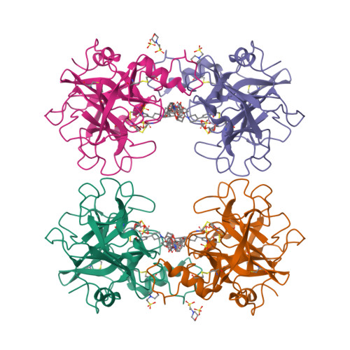 RCSB PDB - 4MPU: Human beta-tryptase co-crystal structure with (6S,8R ...