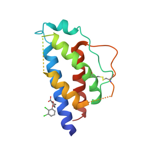 RCSB PDB - 4NEM: Small molecular fragment bound to crystal contact ...