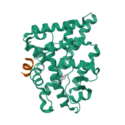 RCSB PDB - 4OFR: Crystal structure of AR-LBD bound with co-regulator ...