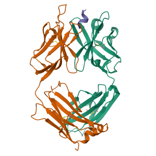 RCSB PDB - 4ONF: Fab fragment of 3D6 in complex with amyloid beta 1-7