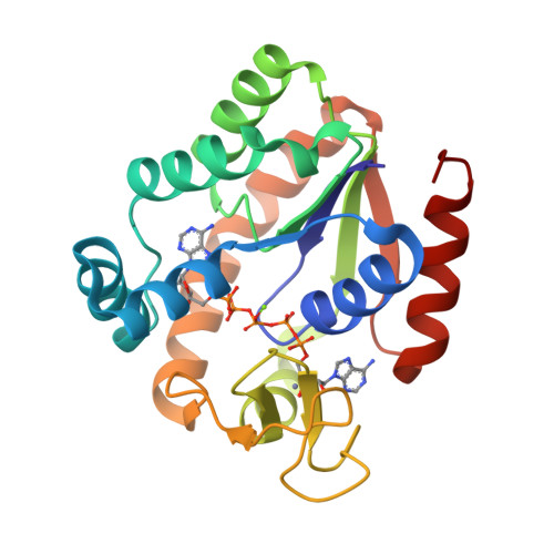 RCSB PDB - 4QBI: Crystal structure of a stable adenylate kinase variant ...