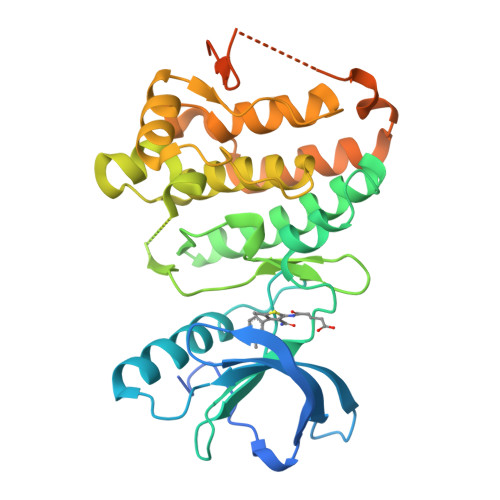 RCSB PDB - 4TWO: Human EphA3 Kinase domain in complex with compound 164