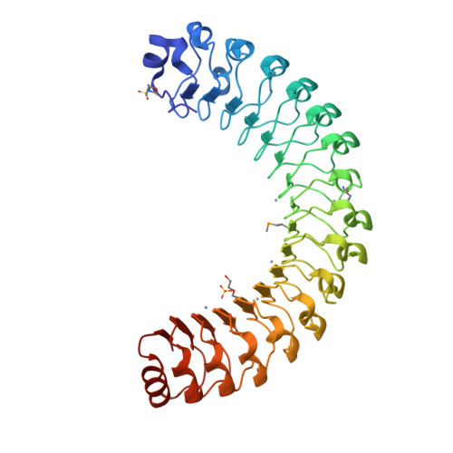 RCSB PDB - 4U09: Structure of Leptospira interrogans LRR protein LIC12759