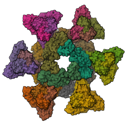 RCSB PDB - 4V5I: Structure of the Phage P2 Baseplate in its Activated ...