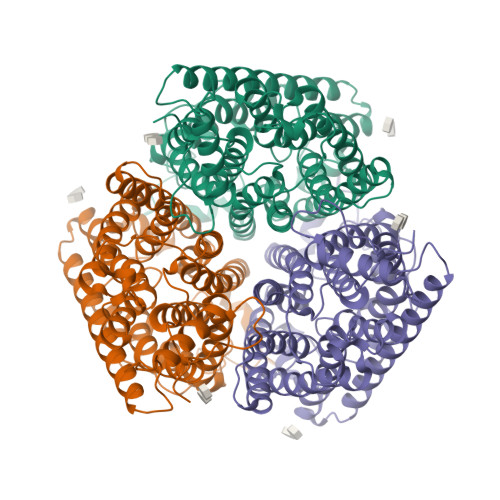 RCSB PDB - 5AH3: Crystal structure of the Mep2 mutant R452D,S453D from ...