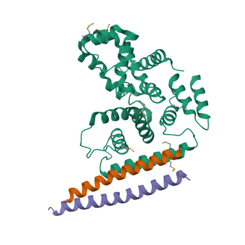 RCSB PDB - 5EJC: Crystal structural of the TSC1-TBC1D7 complex