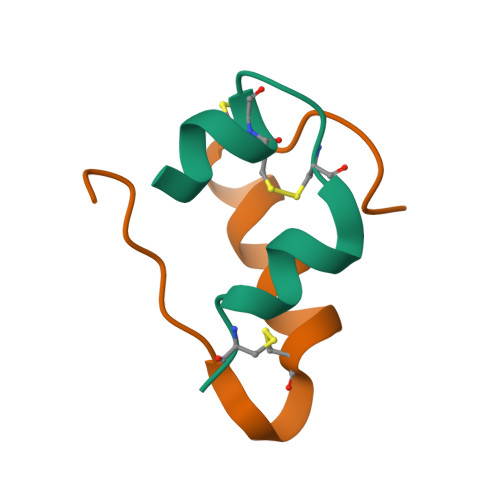 RCSB PDB - 5ENA: Xray crystal structure of isotope-labeled human insulin