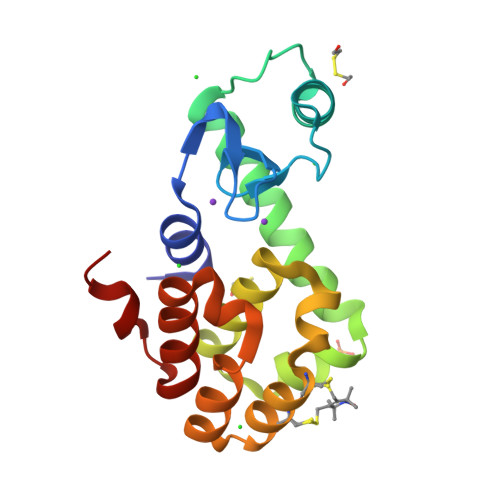 RCSB PDB - 5LWO: Structure of Spin-labelled T4 lysozyme mutant L115C ...